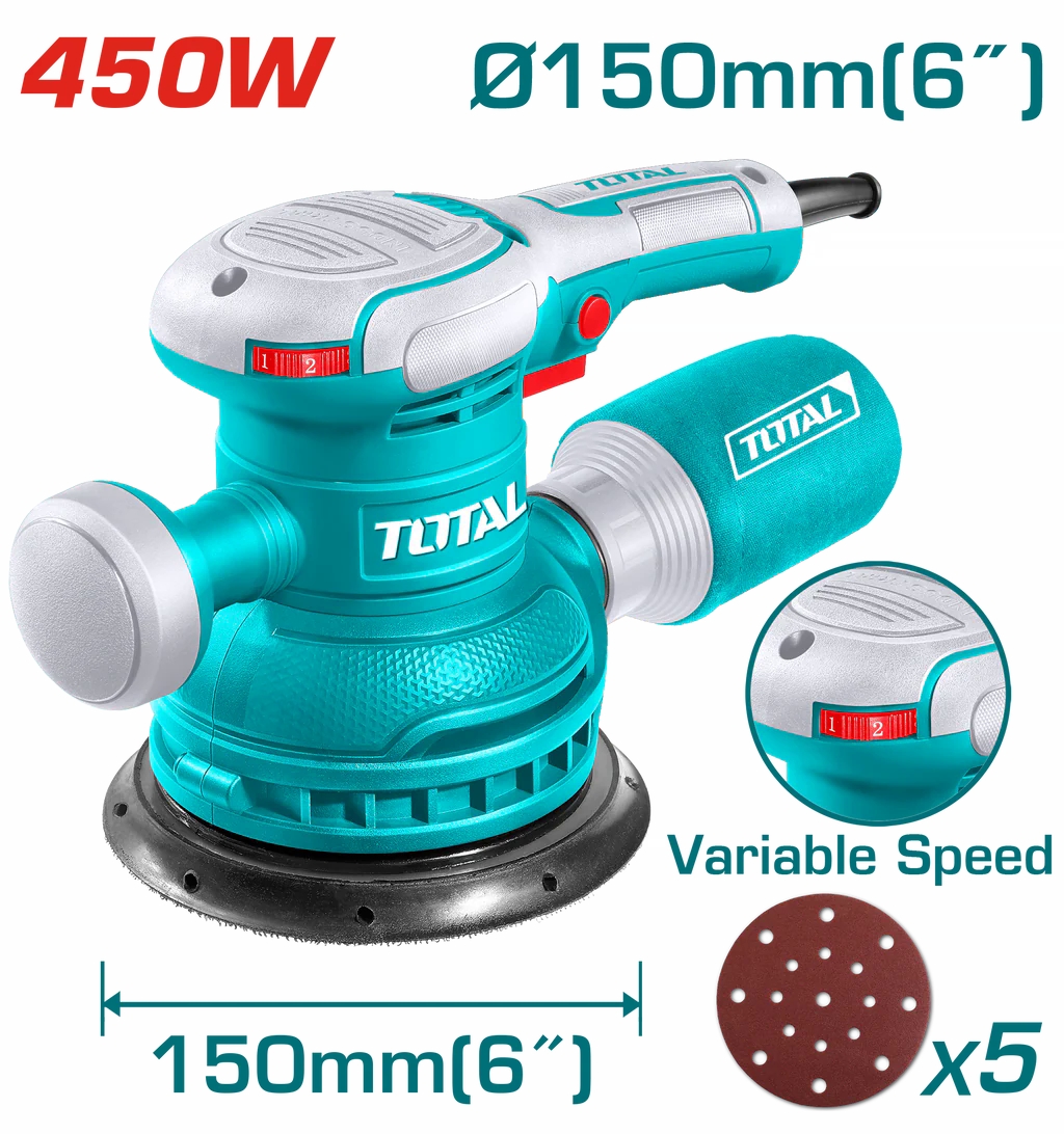 Total Rotary sander 450W – Vicktel Digital Tools